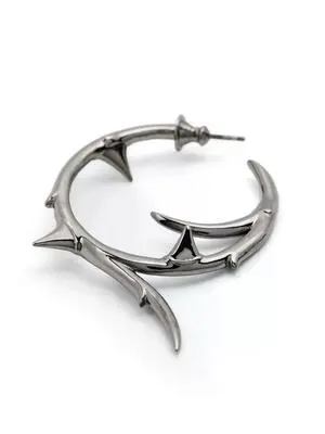 SHAUN LEANE Large Rose Thorn Hoop Earrings