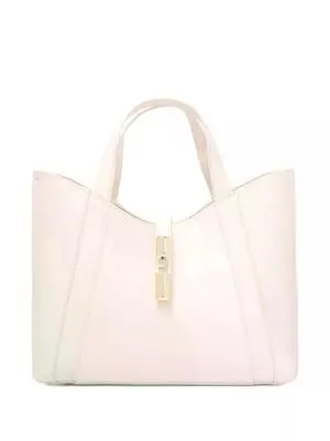 Furla Goccia Curved-top Clasp Tote Bag - Neutrals