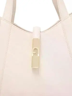 Furla Goccia Curved-top Clasp Tote Bag - Neutrals