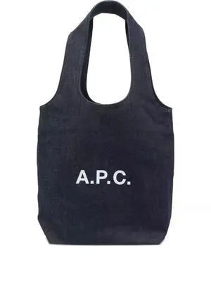 A.p.c. Ninon Medium Denim Tote Bag
