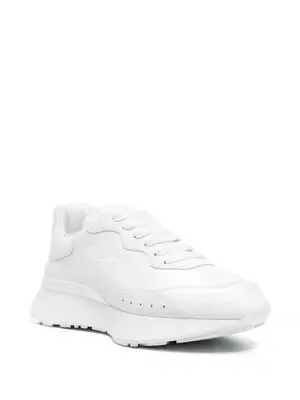 Alexander McQueen Oversized Logo-embossed Sneakers - White