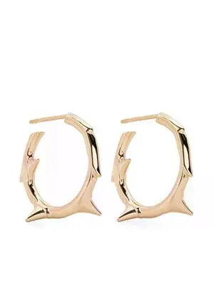 SHAUN LEANE Small Rose Thorn Hoop Earrings - Gold
