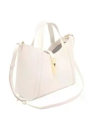 Furla Goccia Curved-top Clasp Tote - Neutrals
