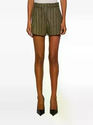 LA SEMAINE Pinstripe Zip Shorts