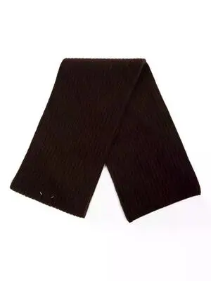 MAISON MARGIELA Ribbed Cashmere Scarf - Brown