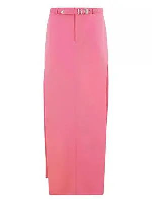 SSHEENA Belted Pencil Skirt With Slit