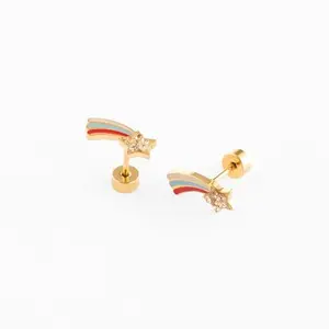 PIP POP Shooting Star Stud Earrings - Multi