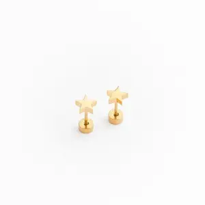 PIP POP Star Stud Earrings - Gold