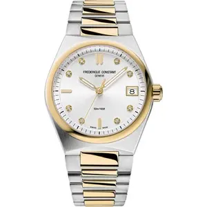 FREDERIQUE CONSTANT Highlife Diamond Two-tone Bracelet Watch - Goldone