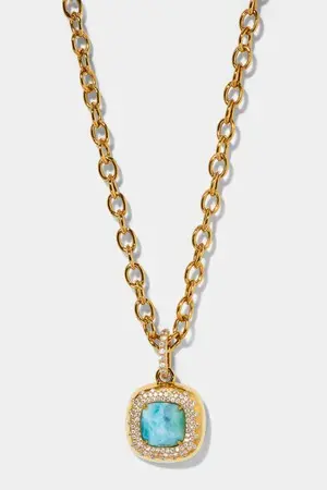 Nadri Cabarete Larimar Pendant Necklace - Gold