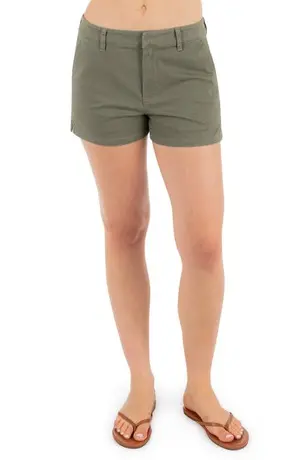 Hurley Cotton Twill Stretch Shorts - Olive Grove