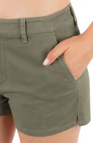 Hurley Cotton Twill Stretch Shorts - Olive Grove