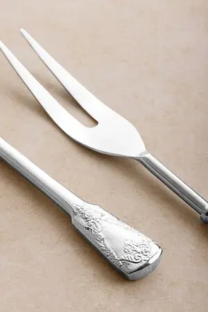 GAURI KOHLI Bolivia Carving Knife And Fork Set