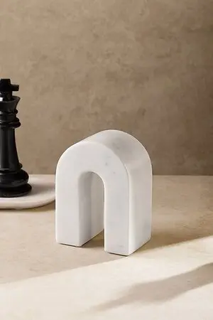 GAURI KOHLI Quest Marble Decorative Object - White