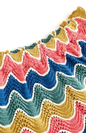 NEXT Stripe Crochet Cotton Shorts