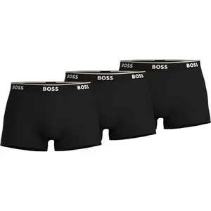 BOSS 3-pack Power Stretch Cotton Trunks - Black