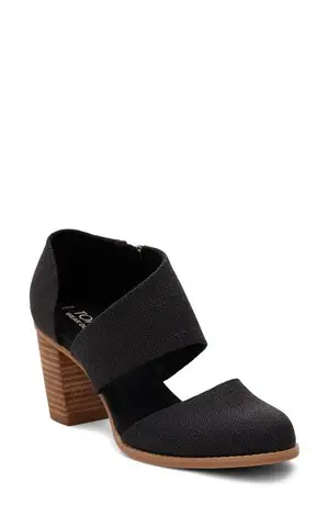 Toms Pumps With Stacked Heel - Black