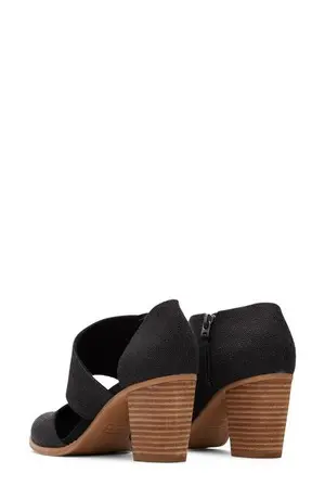 Toms Pumps With Stacked Heel - Black
