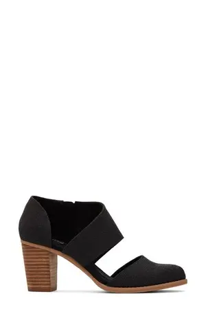 Toms Pumps With Stacked Heel - Black
