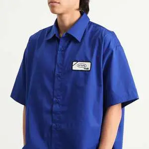 WTAPS Logo Work Shirt - Blue