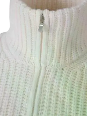 GRAN SASSO Zip-closure Ribbed Cardigan
