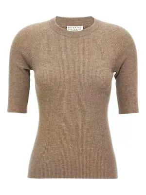 Brunello Cucinelli Ribbed Cashmere Sweater