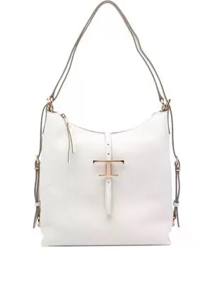 TOD'S T-timeless Zip Shoulder Bag - White