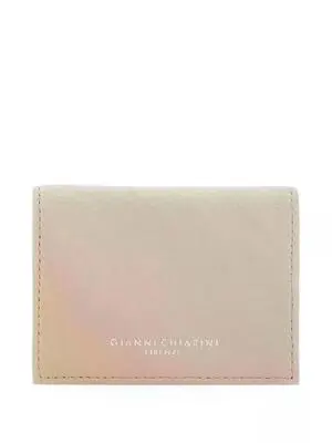 GIANNI CHIARINI Leather Card Holder - White