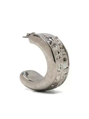 JEAN PAUL GAULTIER Logo-embellished Earrings - Silver