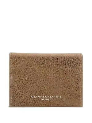 GIANNI CHIARINI Leather Card Holder - Brown