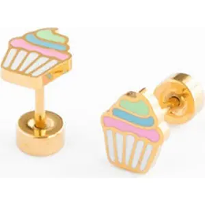 PIP POP Rainbow Cupcake Stud Earrings - Multi