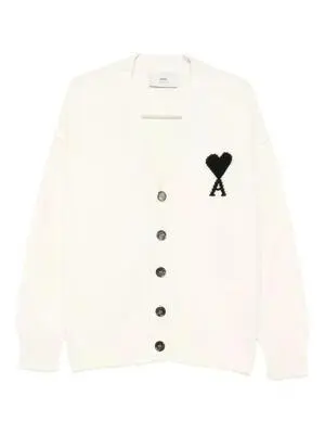 AMI Paris De Coeur Monogram Cardigan