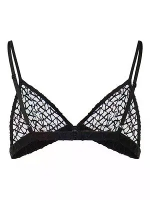 Valentino Garavani Logo-pattern Triangle Bra