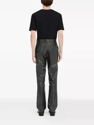 MAISON MARGIELA Crinkled Linen Trousers