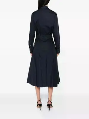 N°21 Button-down Flared Midi Dress - Blue