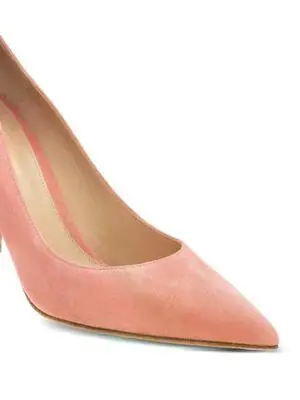 GIANVITO ROSSI 85mm Piper Suede Block-heel Pumps - Pink