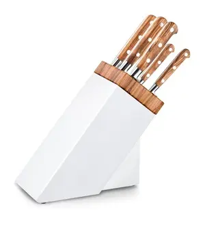 SABATIER Provencao 5-piece Knife Block Set - White