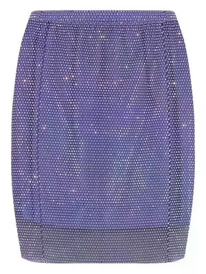 SANTA BRANDS Rhinestone-embellished Mini Skirt - Purple