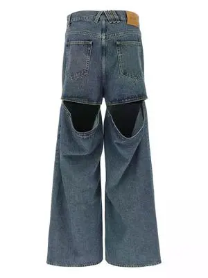 Attico Cut-out Denim Jeans