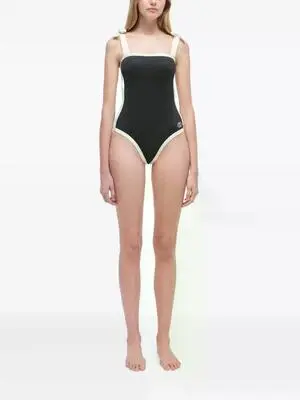 Simkhai Colour-blocked Tie-strap One-piece Swimsuit