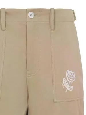 Marni Rose-embroidered Pocket Trousers