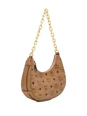 Mcm Aren Shoulder Bag - Brown