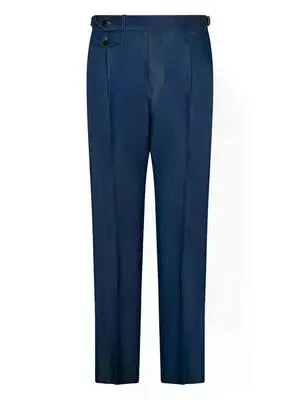 FRANZESE COLLECTION Pleated Buttoned-pocket Trousers