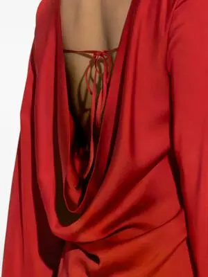 BY MALENE BIRGER Mock-neck Cocktail Dress - Red