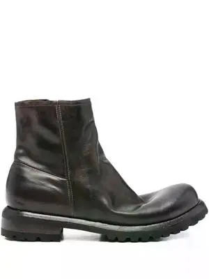 SHOTO Leather Zip Boots