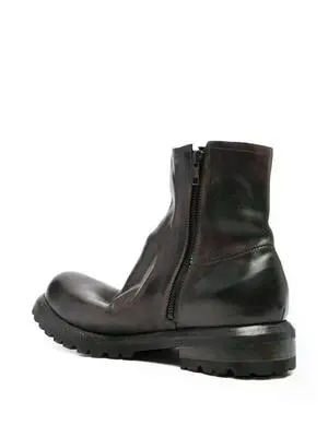 SHOTO Leather Zip Boots