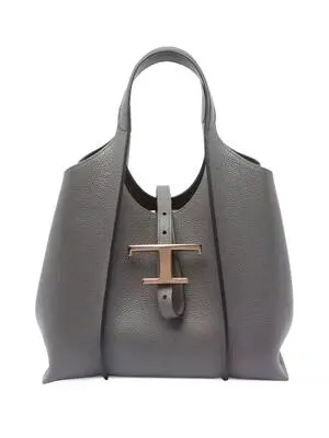 TOD'S T Timeless Small Tote Bag - Grey