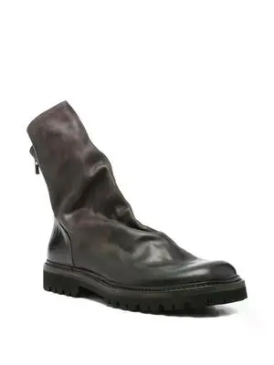 SHOTO Leather Zip-fastening Boots