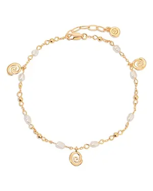 Ettika Aura Swirl Anklet - Gold