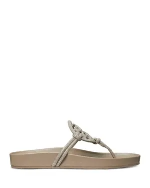 Tory Burch Miller Cloud Pave Knotted Sandal - New Basalt